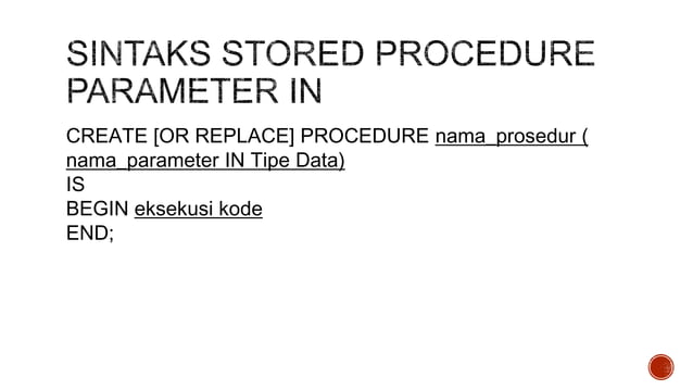 Stored Procedure Ppt