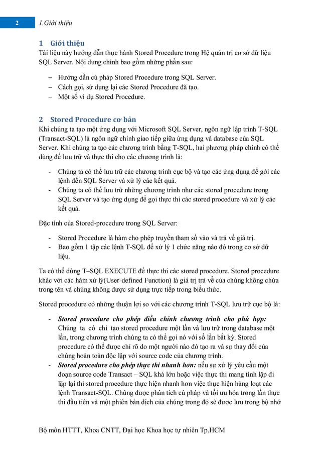 Stored Procedure Pdf