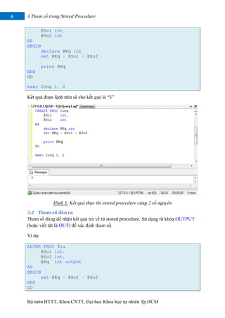 Stored procedure | PDF