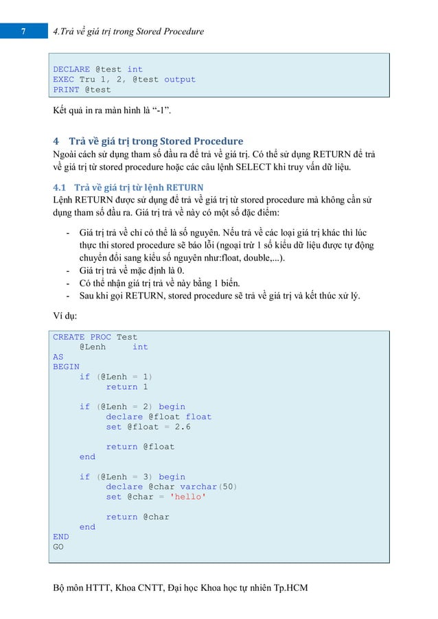 Stored procedure | PDF
