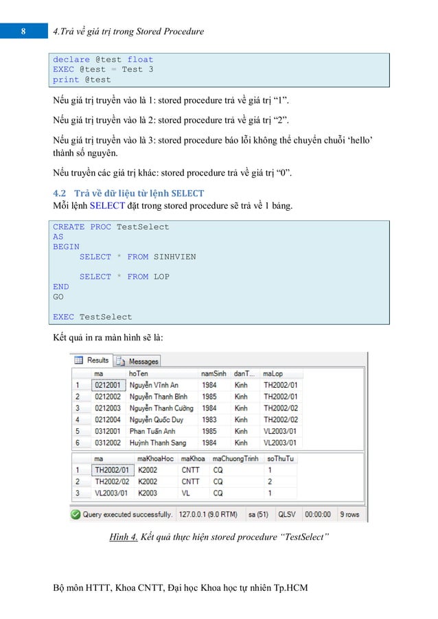 Stored procedure | PDF