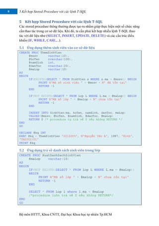 Stored procedure | PDF