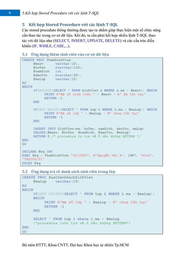 Stored procedure | PDF