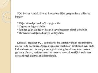 Stored procedure | PPT
