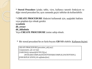 Stored procedure | PPT