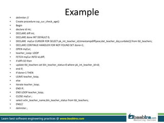 Stored procedure | PPT