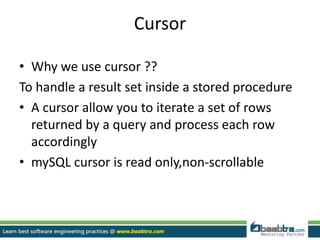 Stored procedure | PPT