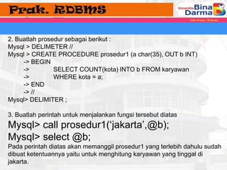 Stored procedure | PPT