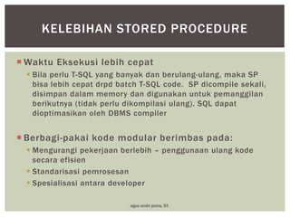 Stored procedure | PPT