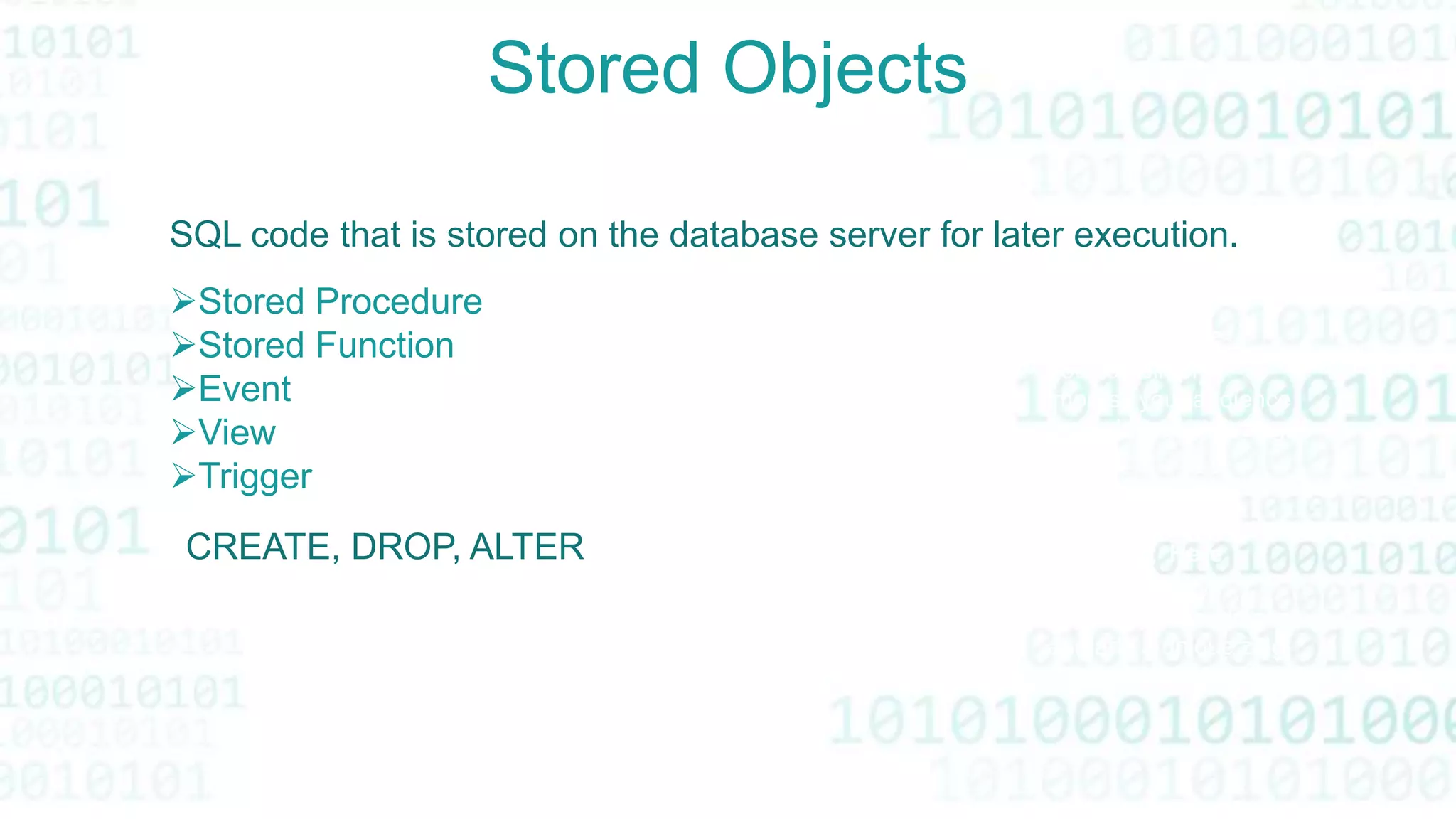 Stored Procedures | PPTX
