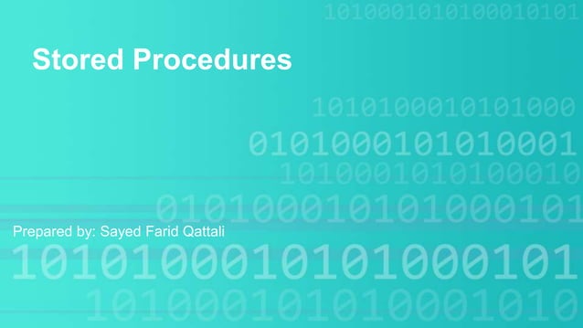 Stored Procedures | PPT