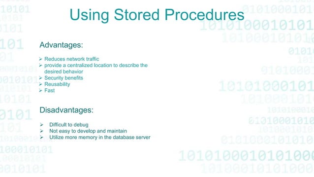 Stored Procedures | PPT