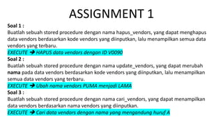 Stored procedure SQL SERVER | PPT