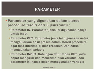Stored Procedure | PPT