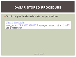 Stored Procedure | PPT