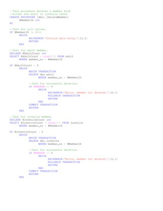 SQL Stored Procedures For My Library Project | PDF