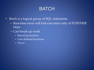 Stored procedures | PPT