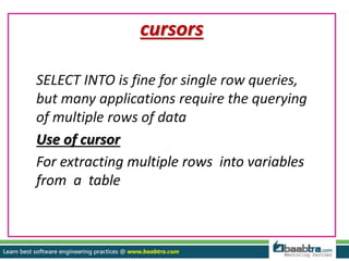 Stored procedures | PPTX