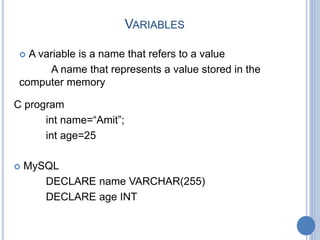 Stored procedures | PPTX