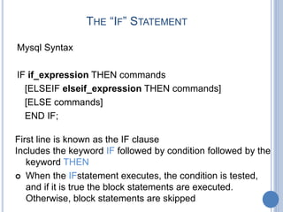 Stored procedures | PPTX