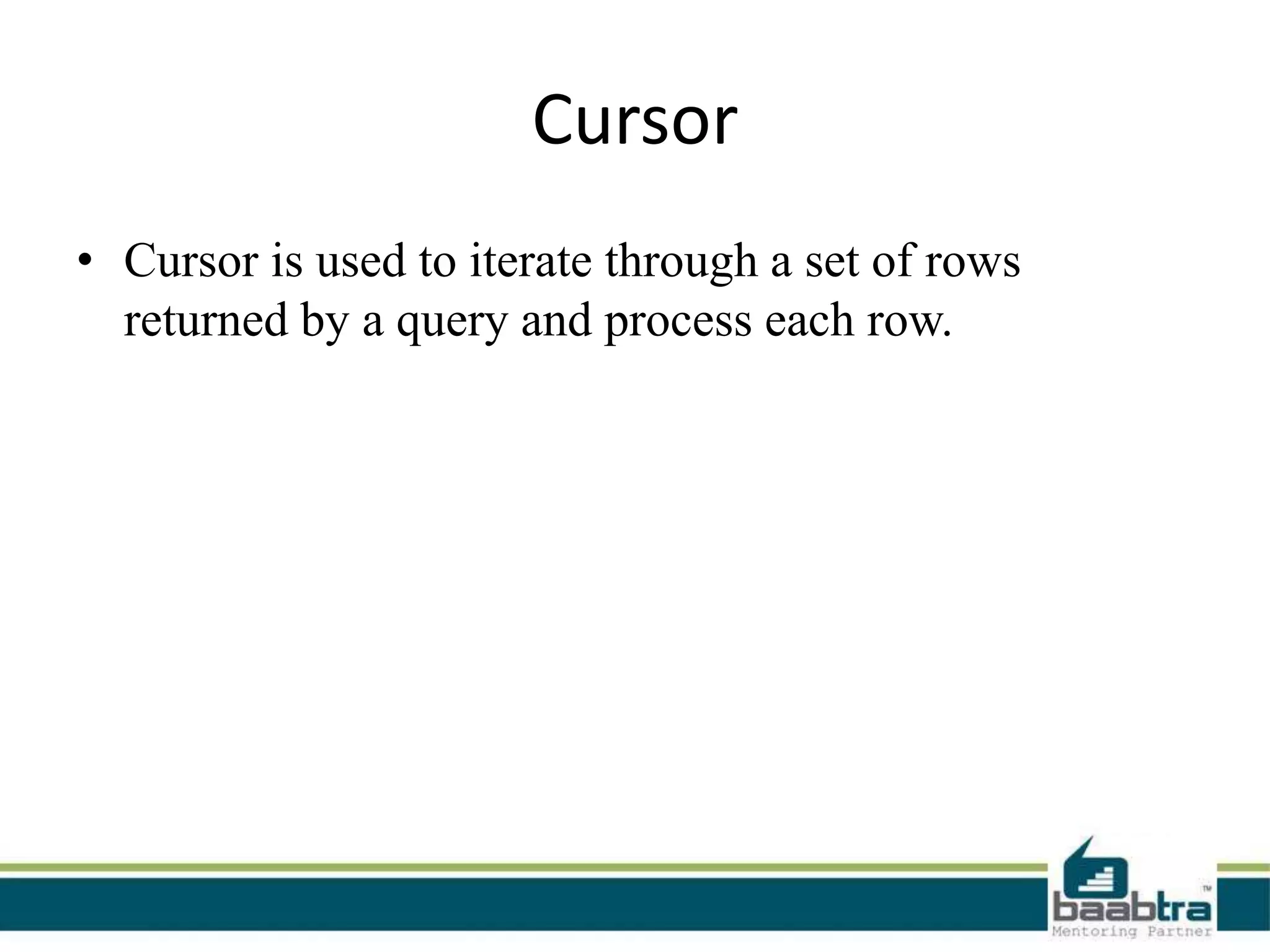 Stored procedure,transaction | PPT