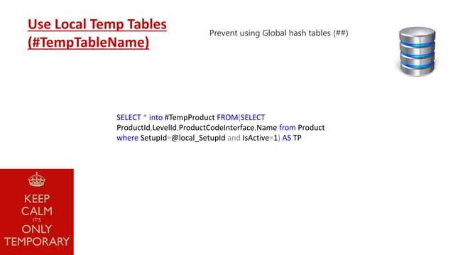 Stored Procedure Tuning And Optimization T Sql Ppt