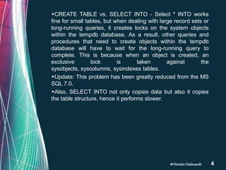 Stored procedure tunning | PPT
