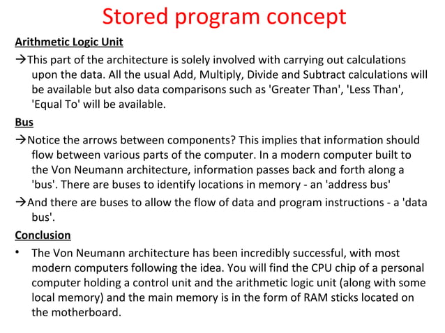 Stored program concept | PPT