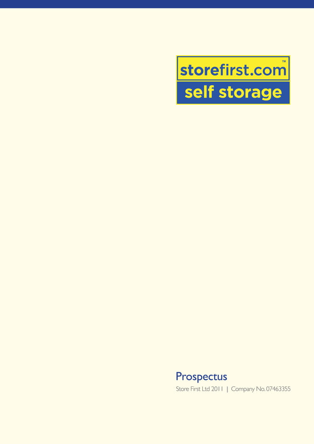 Store First Prospectus | PDF