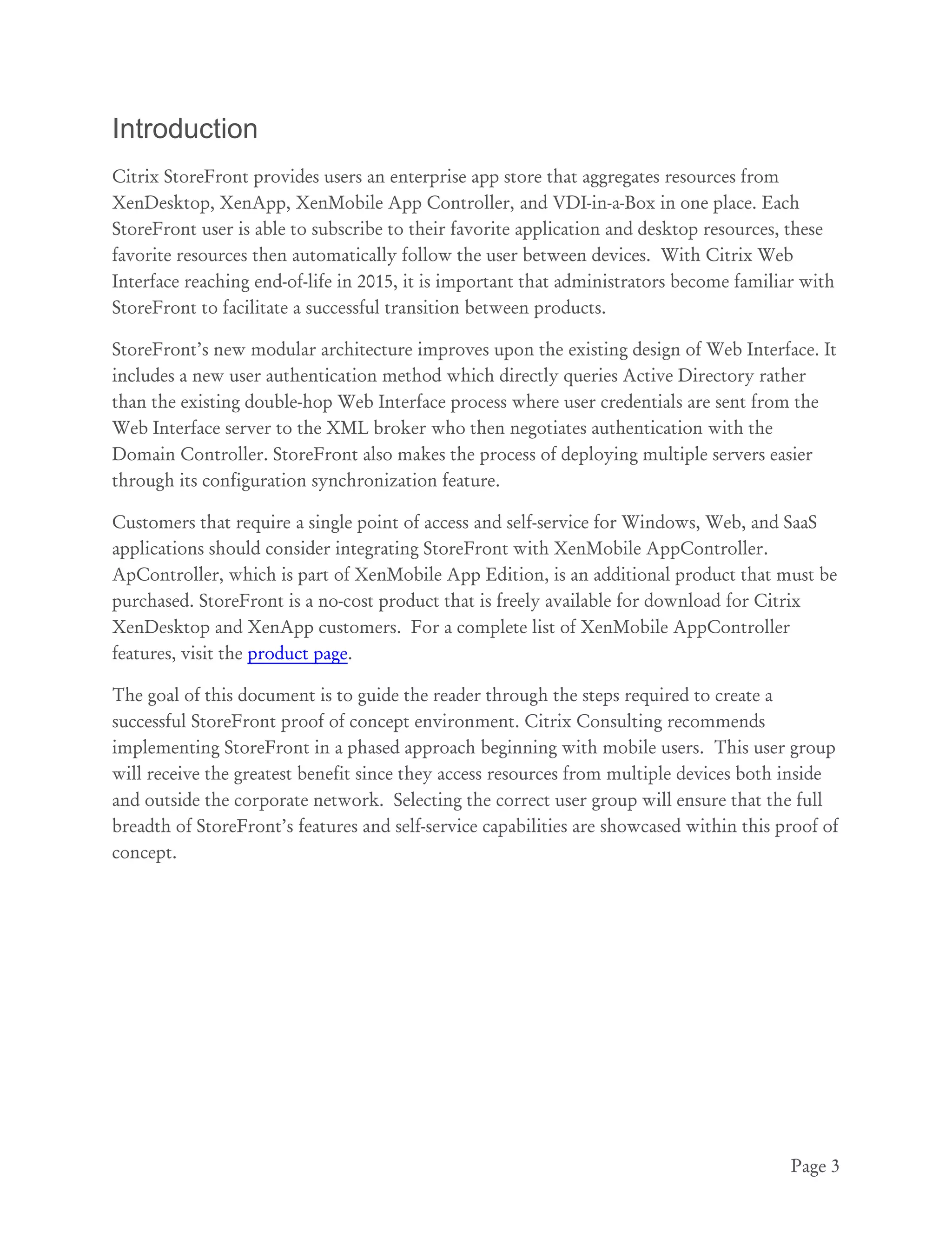 Citrix StoreFront - Implementation Guide | PDF