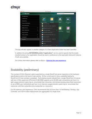 Citrix Store front planning guide | PDF