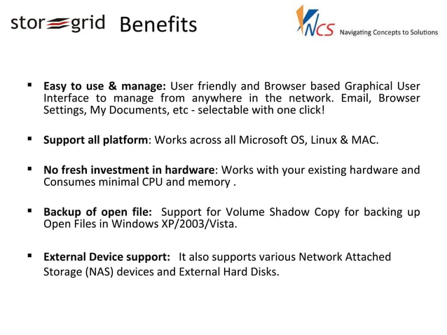 Storegrid 2.5.1 Biz Edition | PPT | Data Storage and Warehousing ...