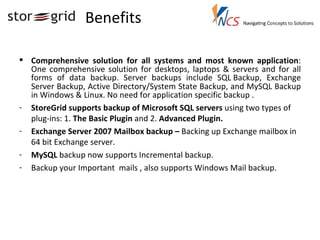 Storegrid 2.5.1 Biz Edition | PPT | Data Storage and Warehousing ...