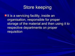 Store keeping | PPT