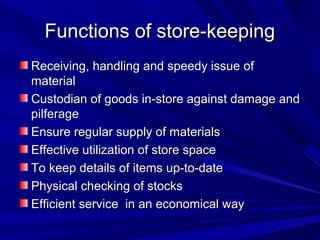 Store keeping | PPT