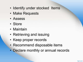 STOREKEEPING PPT SECOND DAY.ppt