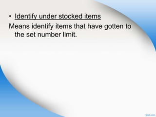 STOREKEEPING PPT SECOND DAY.ppt