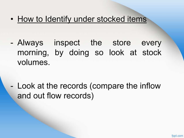 STOREKEEPING PPT SECOND DAY.ppt