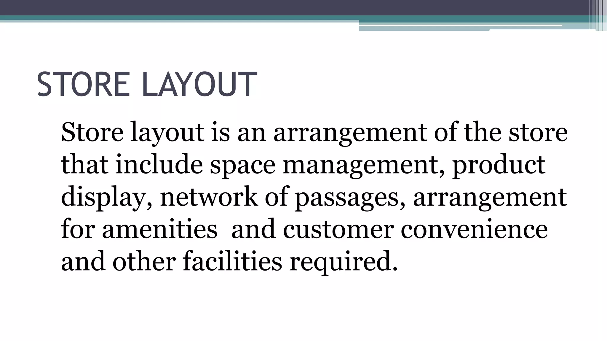 Store Layout Design | PPTX