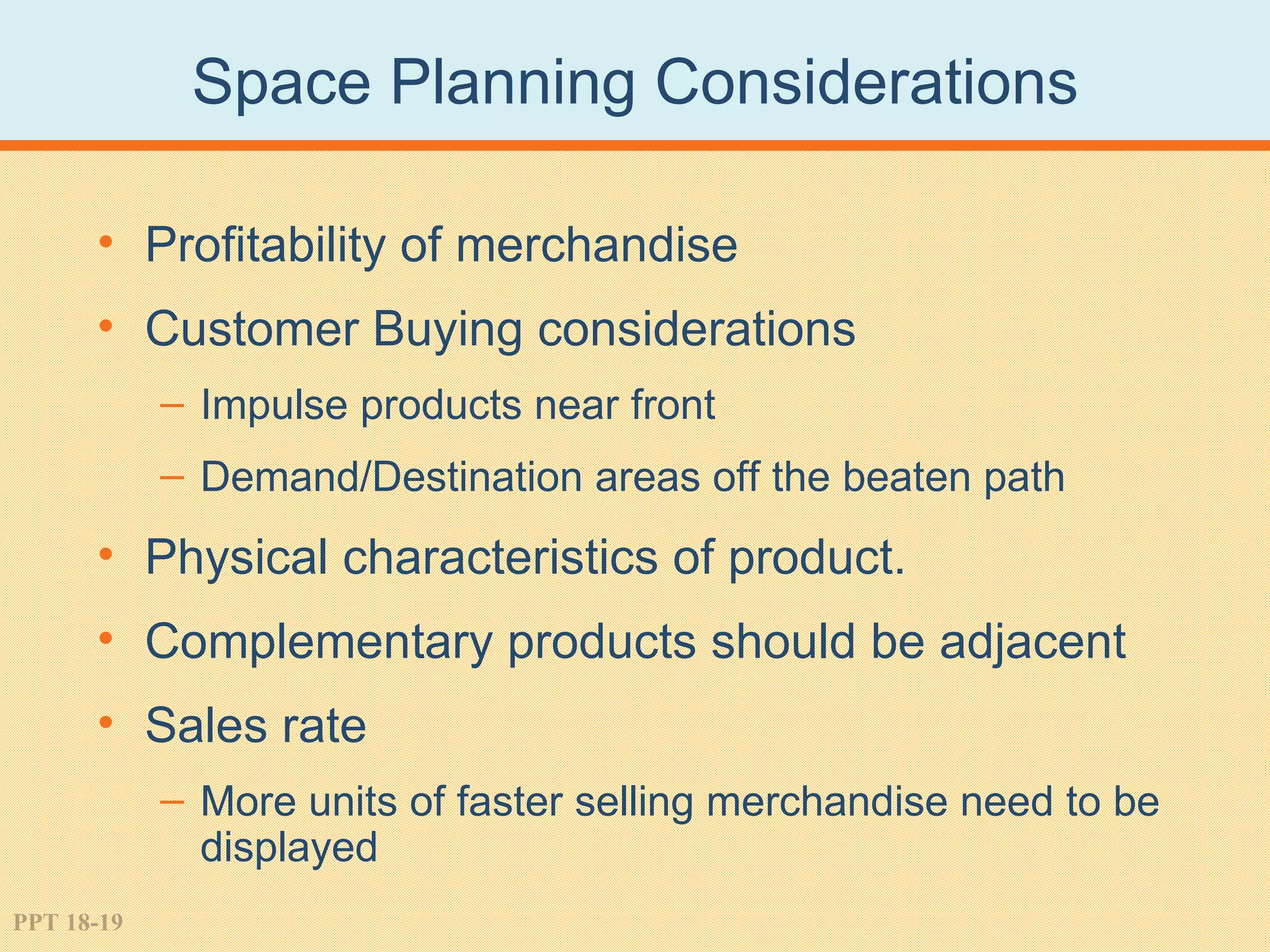 Store layout, design and merchandising | PPT