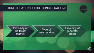 Store location choice decision | PPTX | Malls & Shopping Centers ...