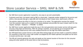 Store locator service mobile | PPT | Telecommunications Industry ...