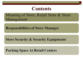 Store management | PPT