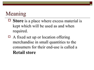 Store management | PPT
