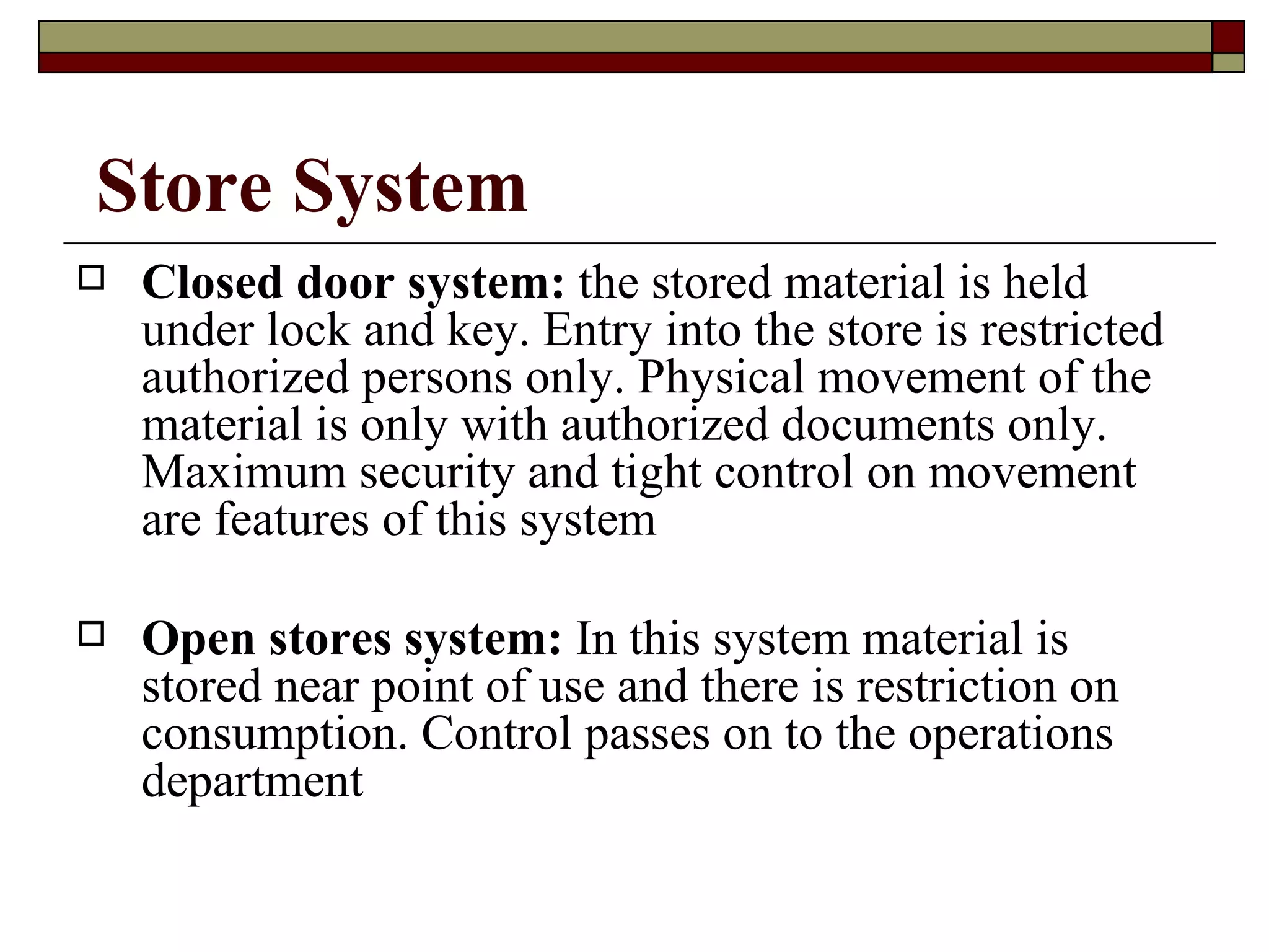 Store management | PPT