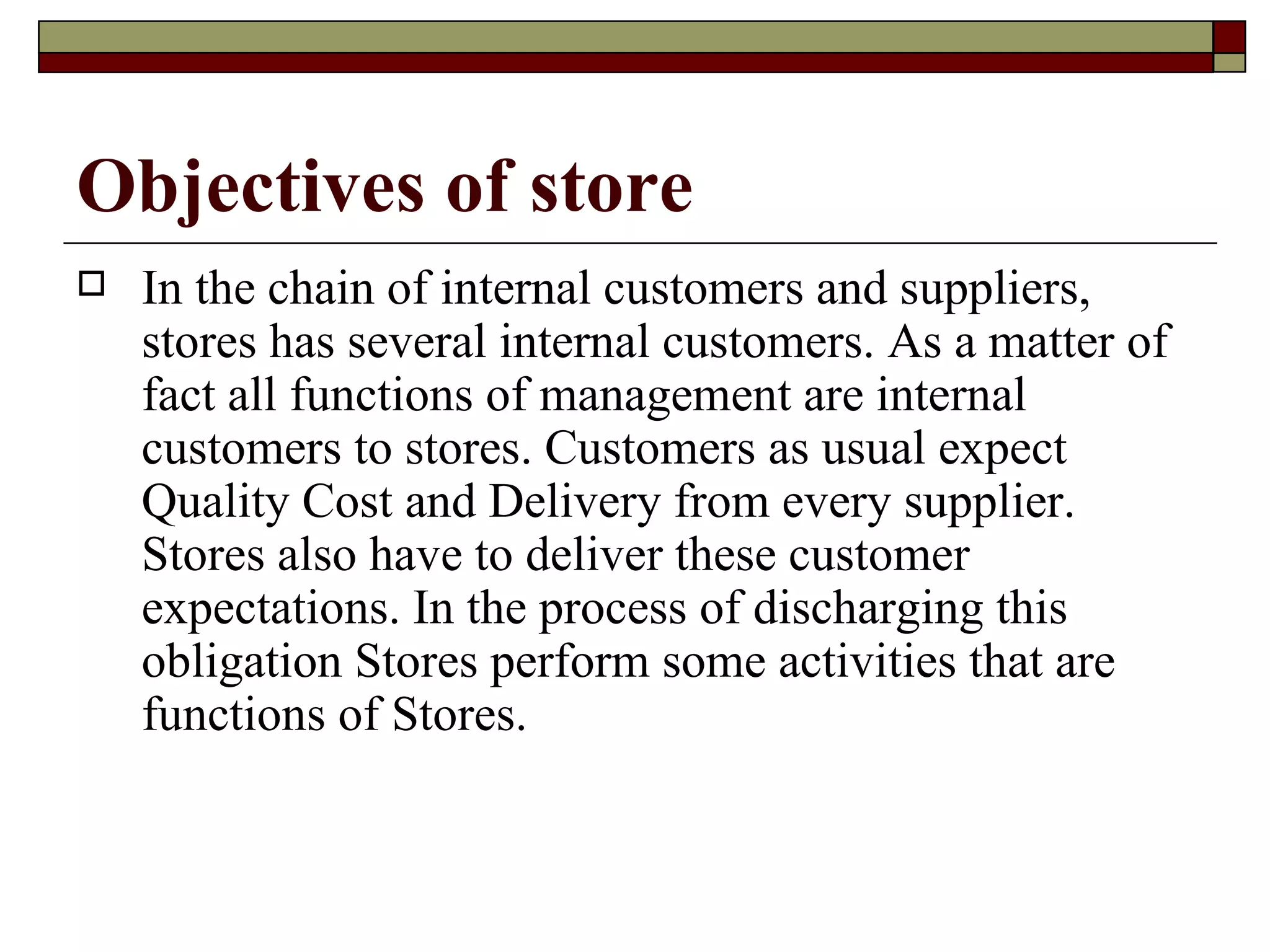 Store management | PPT