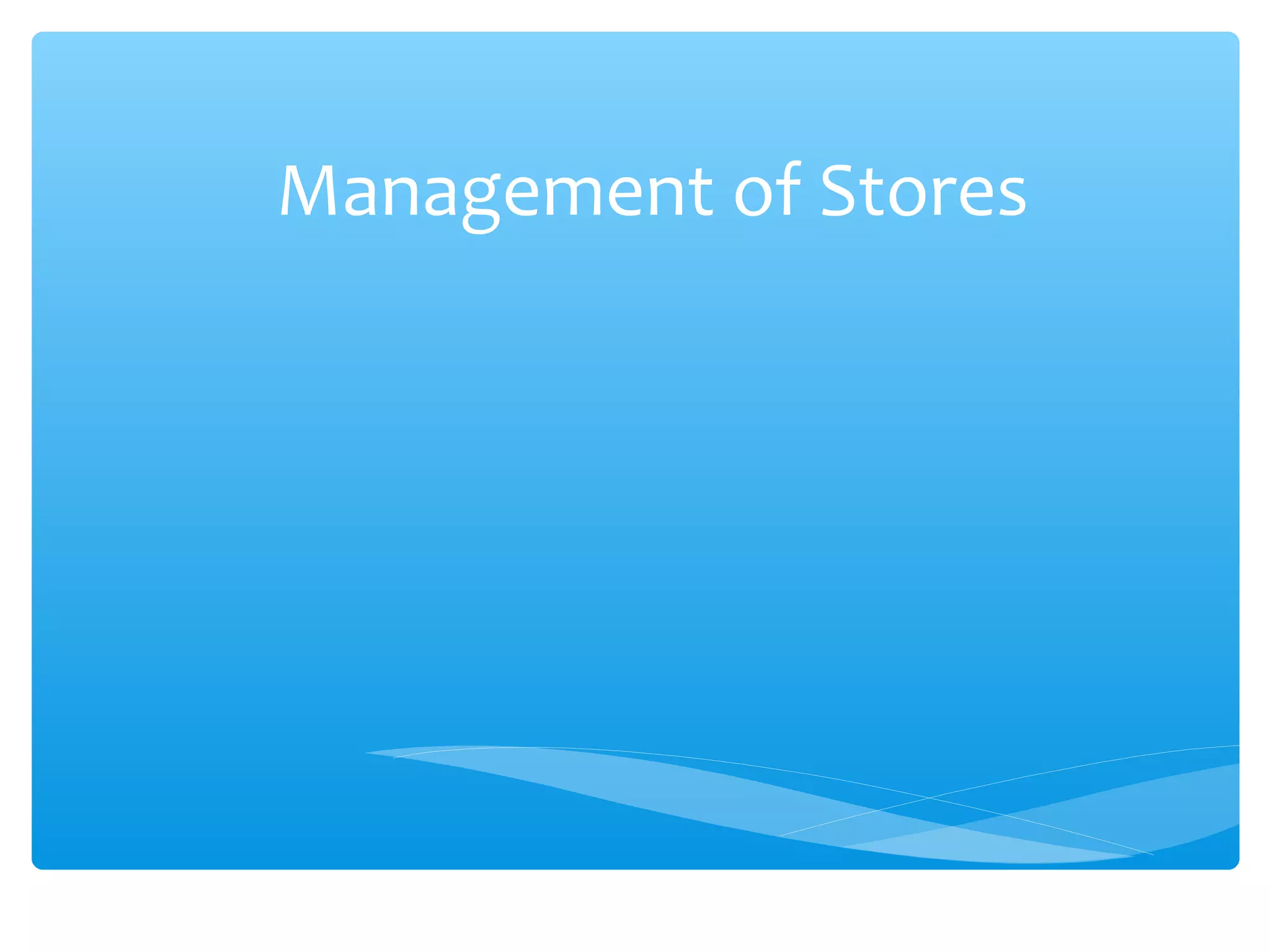Storemanagement | PPT | Retail Industry | Industries