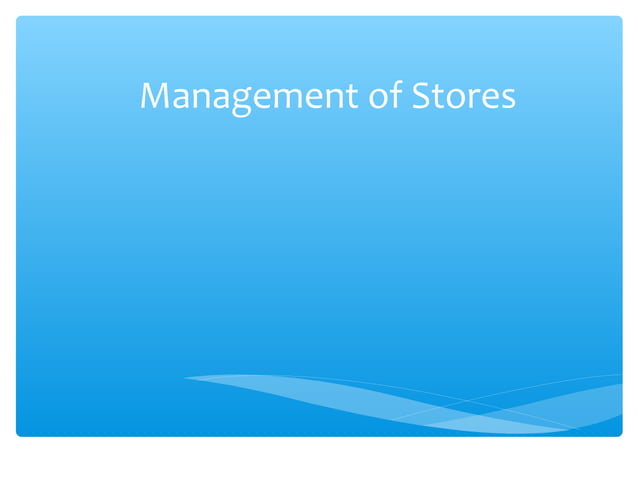 Storemanagement | PPT
