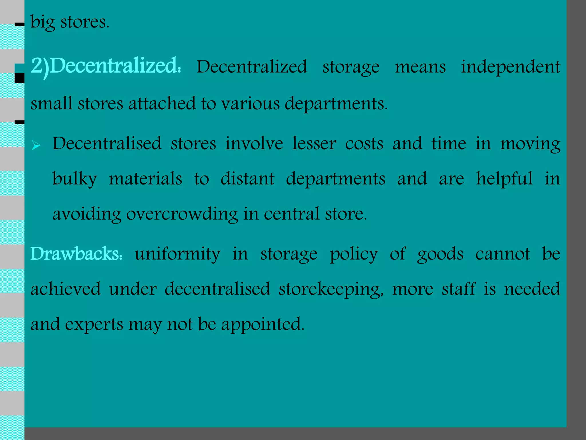 Stores management | PPTX