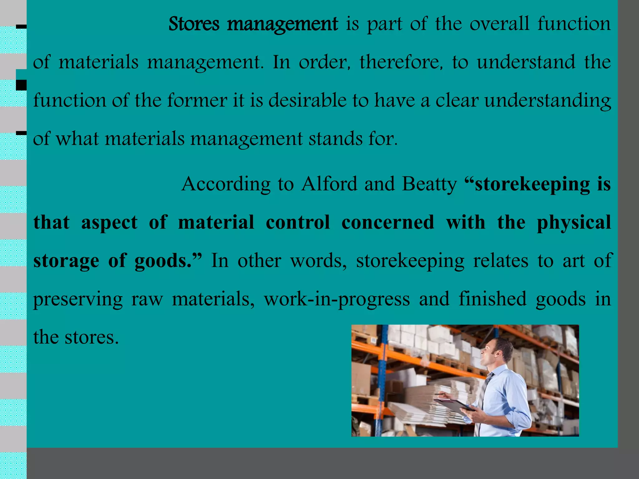 Stores management | PPTX